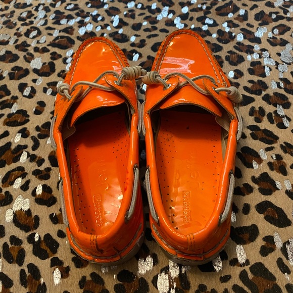 Shoes | Jeffrey Cambell X Sperry Orange Boat Shoes | Poshmark